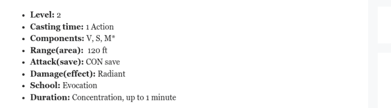 Moonbeam 5e DnD Guide: How to use it best and creative - Creature College