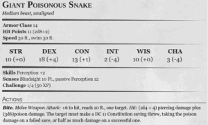 Don't get bitten: The ultimate D&D giant poisonous snake 5e guide ...